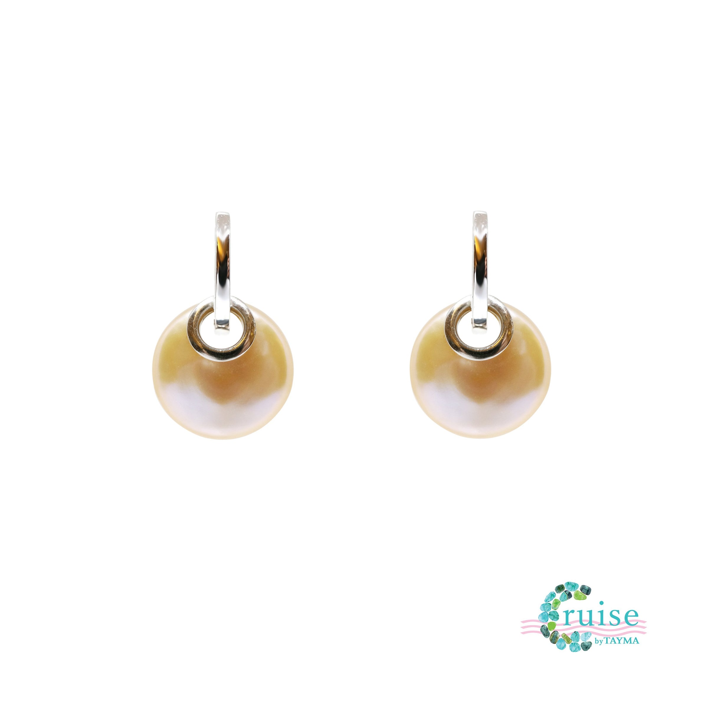 MINI penny pearl earring drops – Tayma Fine Jewellery